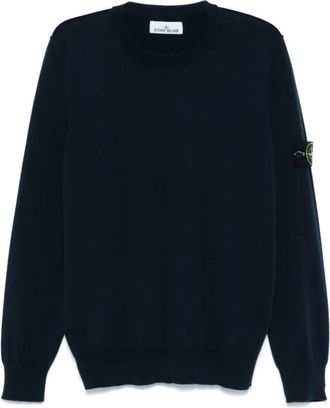 Stone Island Rundhals-Strickware - - Knitwear - Herren - Blau - L