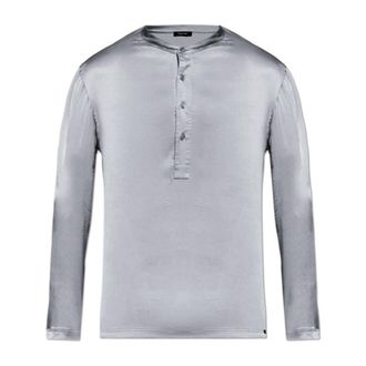 Tom Ford Seiden-T-Shirt f&uuml;r Darunter - - Nightwear & Lounge - Herren - Grau - S
