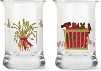 Holmegaard Weihnachtsschnapsglas 3 cl, 2er Set, Weihnachtsedition 2022, Maschinengeblasenes Glas, 6 x 4 cm, Design von Jette Frölich, 4800492