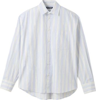 Jacquemus Homme, Chemises, Bleu, Taille: L Casual Chemises