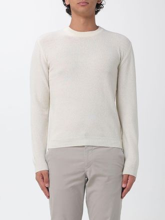 Woolrich Lang&auml;rmeliger Pullover aus reiner Wolle mit Rundhalsausschnitt und Rippb&uuml;ndchen