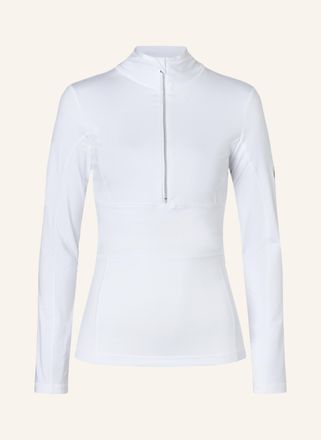 Jet Set Jet Set Langarm Zip Hemd Ginger weiss