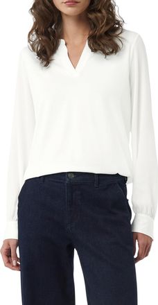 Comma Shirtbluse im Fabricmix weiß 40