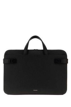 Ferragamo Twins Top Handle Bag - Black
