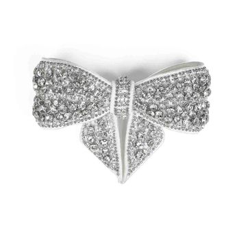 Self Portrait Pearl Crystal Bow Haarspange - - Accessories - Damen - Wei&szlig; - ONE SIZE