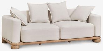 Sklum Sklum - Ioanis 2-Sitzer-Gartensofa aus Akazienholz Helles Akazienbraun