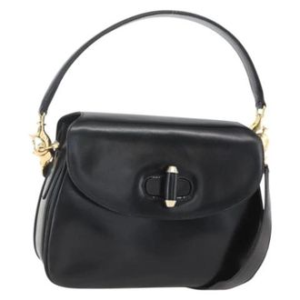 Gucci Sac &agrave; main vintage en cuir Pre-owned - Femme - Pre-owned - Noir - Taille: ONE Size