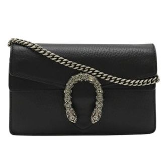 Gucci Pre-owned Cuir sacs-gucci - Femme - Pre-owned - Noir - Taille: ONE Size