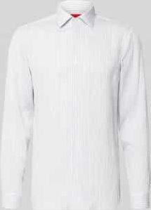 HUGO BOSS Modern Fit Businesshemd aus Viskose-Mix Modell VALERIO
