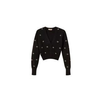 Twinset Cardigan - - Knitwear - Damen - Schwarzk - L
