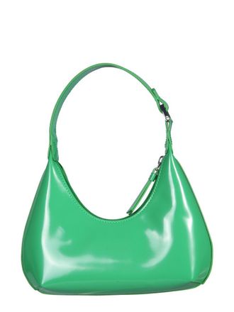 by FAR Womens Mini Amber Shoulder Bag Green Leather