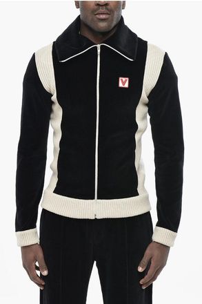 Valentino Two-Tone Velour Sweatshirt size M