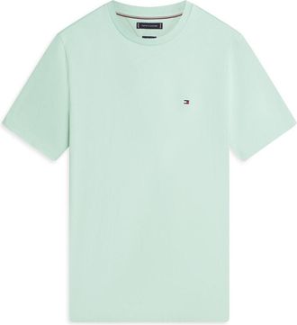 Tommy Hilfiger Softes T-Shirt mit kleiner Logo-Stickerei, Regular Fit in