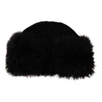 Dolce & Gabbana Femme, Accessoires, Noir, Taille: 57 CM Beanie Hat
