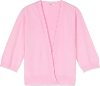 Oltre Femme, Pulls, Rose, Taille: 42 FR Viscose Blend Cardigan