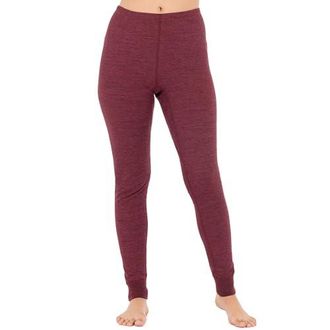 Fruit Of The Loom Micro Waffle Thermal Bottom Pantalon de Pyjama, Merlot Heather, 2X Femme