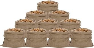 vidaXL Jutes&auml;cke 10 Stk. 100x110 cm 100% Jute 340 g/m&sup2; - Vidaxl