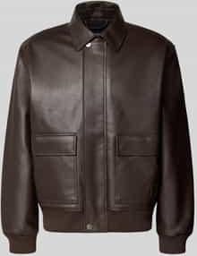 Carhartt Work in Progress Lederjacke mit Umlegekragen Modell Arizona Jacket