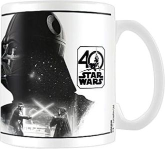Star Wars Pyramid International AFMG24656 Star Wars 40th Anniversary (Darth Vader) Official Boxed Ceramic Coffee/Tea Mug, Paper, Multi-Colour, 11 x 11 x 1.3 cm