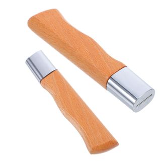 BESPORTBLE 2 St&uuml;ck Teiliges Ergonomische Holzgriffe f&uuml;r K&uuml;chenmesser Rutschfeste Gebogene Buche Messergriff Ersatzteile Komfortable Nat&uuml;rliche Holzgriff Cutter R