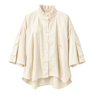 Meimeij Oversize-Bluse - - Blouses & Shirts - Damen - Beige - XS