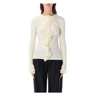 OperaSPORT Cecilia Seamless Cardigan - - Tops - Damen - Wei&szlig; - L