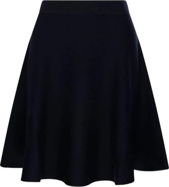 Max Mara Femme, Jupes, Bleu, Taille: 40 FR Wool Midi Skirt