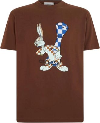 Iceberg T-Shirt mit Looney Tunes Artwork - - Tops - Herren - Braun - M