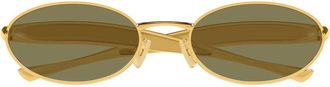 Bottega Veneta unisex, Accessoires, Jaune, Taille: 57 MM Bv1386S Lunettes de soleil