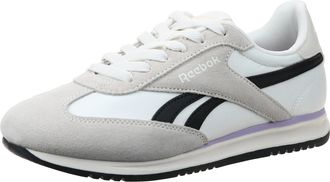 Reebok Damen World 70 Sneaker, White/Purple/White, 42.5 EU