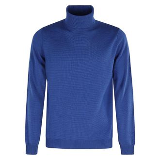 Roberto Collina Elektrisch Blauer Rollkragenpullover - - Knitwear - Herren - Blau - L