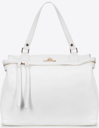 Wittchen Damenkoffer aus naturbelassenem Erbsenleder, wei&szlig;, Naturleder