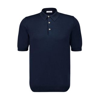 Boglioli Marineblaues Baumwollpolo - - Tops - Herren - Blau - 2XL