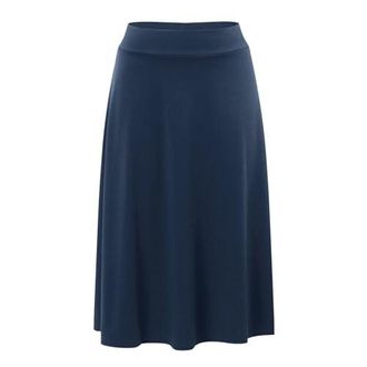 Generic Jupes Longues Filles Enfants Solide Léger Jupe Midi évasée à Enfiler pour Femmes Taille S XXL Grande Taille Jaune Fille, a, S