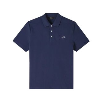 A.P.C. Unisex Polo Shirt - - Tops - Herren - Blau - S