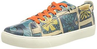 Dogo Sneakers It is a New Day Women Printed Lace Up Soft Sole Vegan Flat Shoes