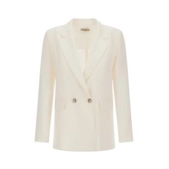 Herno Blazer aus reinem Leinen - - Jackets - Damen - Wei&szlig; - M