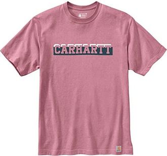 Carhartt Work in Progress T-shirt &agrave; manches courtes et logo Graphic pour homme, Foxglove Heather, M