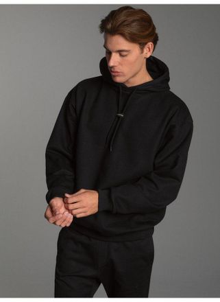 Trigema Kapuzensweatshirt TRIGEMA Hoodie mit modischem Logo-Weblabel