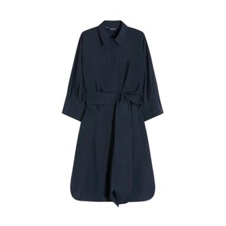 Max Mara Femme, Robes, Bleu, Taille: 38 FR Robe chemise Tabata