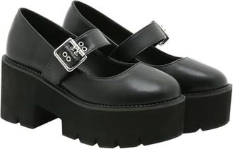 Vosarea Chaussures Femme Styl&eacute;es &agrave; Boucle M&eacute;tallique Semelle &Eacute;paisse Antid&eacute;rapante Bout Rond et Talon Compens&eacute; Chaussures D&eacute;contract&eacute;es Ext&eacute;rieures &Eacute;l&eacute;gantes 