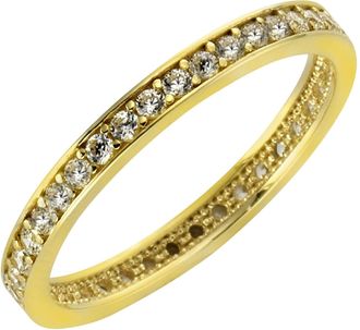 Fascination by Ellen K Ring 375 Gold Zirkonia wei&szlig; Memoirering