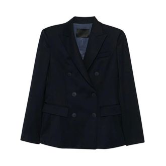 Dondup Femme, Vestes, Bleu, Taille: 36 FR Veste crois&eacute;e