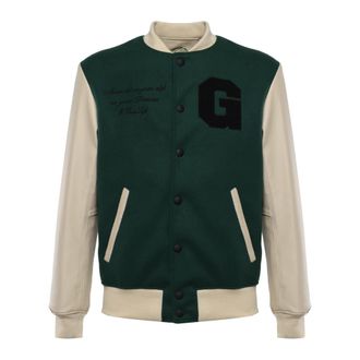 Giuliano Galiano Varsity Nappa Jacket - - Jackets - Herren - Gr&uuml;n - 2XL
