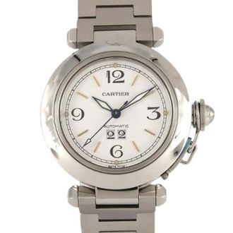 Cartier Pre-owned Pasha C Grande Date en acier inoxydable automatique - Femme - Pre-owned - Blanc - Taille: ONE Size