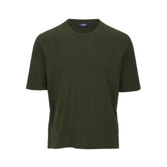 K-Way Homme, Tops, Vert, Taille: XL T-shirt &agrave; Manches Courtes en Coton