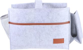 Cabilock Filz Bett Organizer Hängend Verdickte Nachttisch Tasche für Sofa Bett und Wohnheim mit praktischem Verschluss Aufbewahrungstasche mit Verstärktem Filz