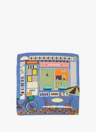 Au Printemps Paris Carr&eacute; de soie imprim&eacute;