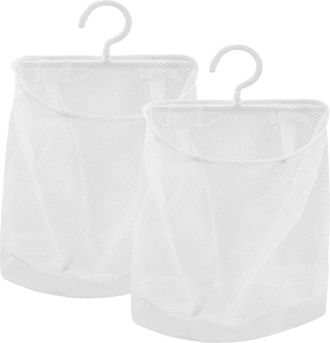 TOPBATHY Gatuida 2 St&uuml;ck W&auml;schebeutel zum Aufh&auml;ngen Faltbare Netz Aufbewahrungstaschen mit Drehbarem Haken Vielseitiger W&auml;scheklammer und Kosmetikbeutel f&uuml;r Ha