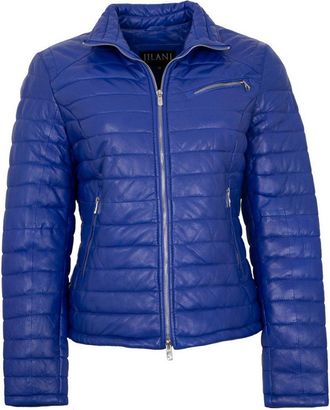 Jilani Lederjacke Kova Jilani Collection - Damen Lederjacke Steppjacke Lammnappa blau